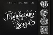 Monogram Script | Full Alphabet, a Script Font by Royaltype | Creative ...