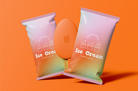 Ice Cream Popsicle Mockup | Packaging Mockups ~ Creative Market