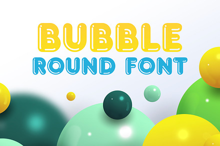 Bubble - Raster display font | Fonts ~ Creative Market