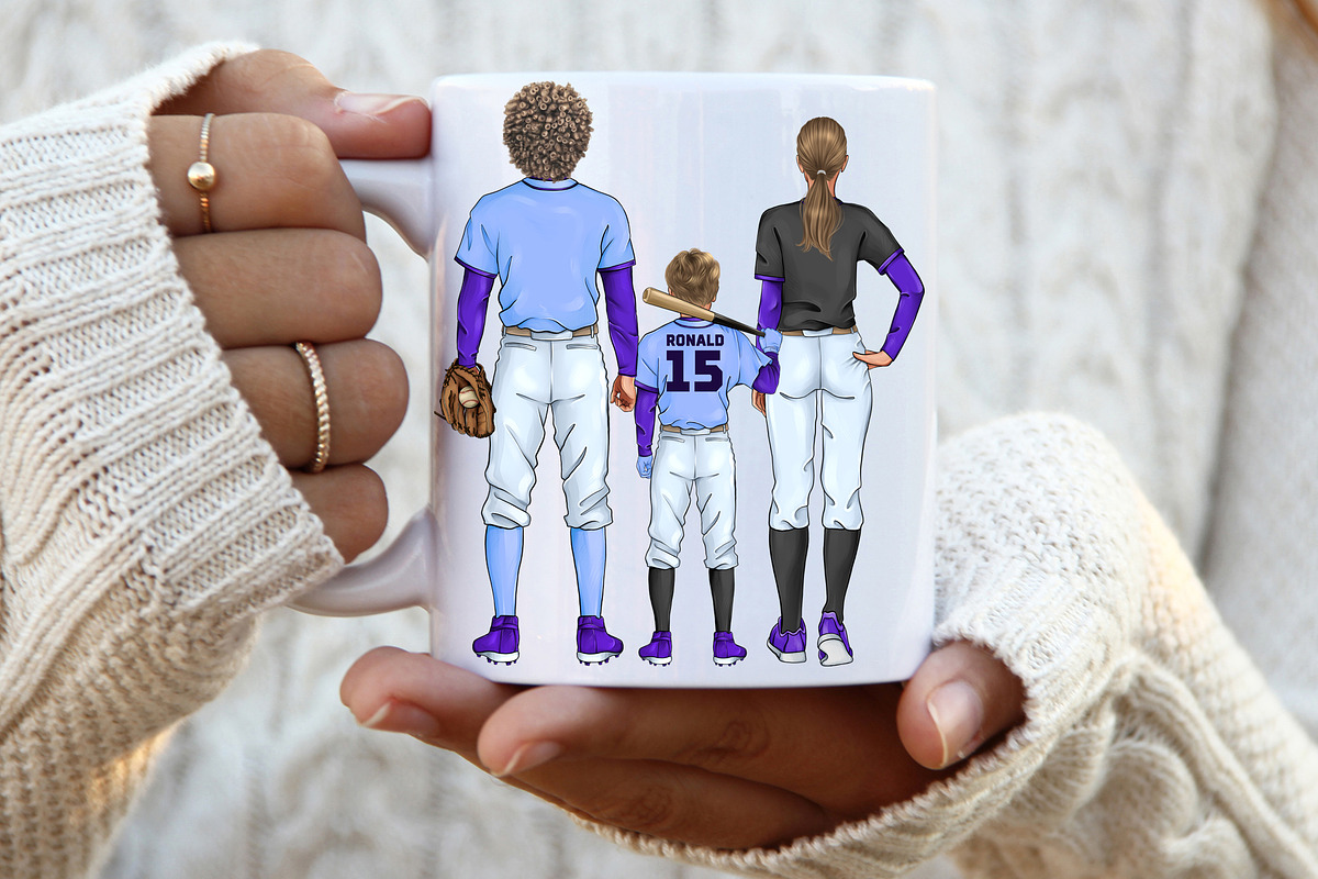 Baseball Family clipart, Spotr, a Sport Illustration by Elenbushe