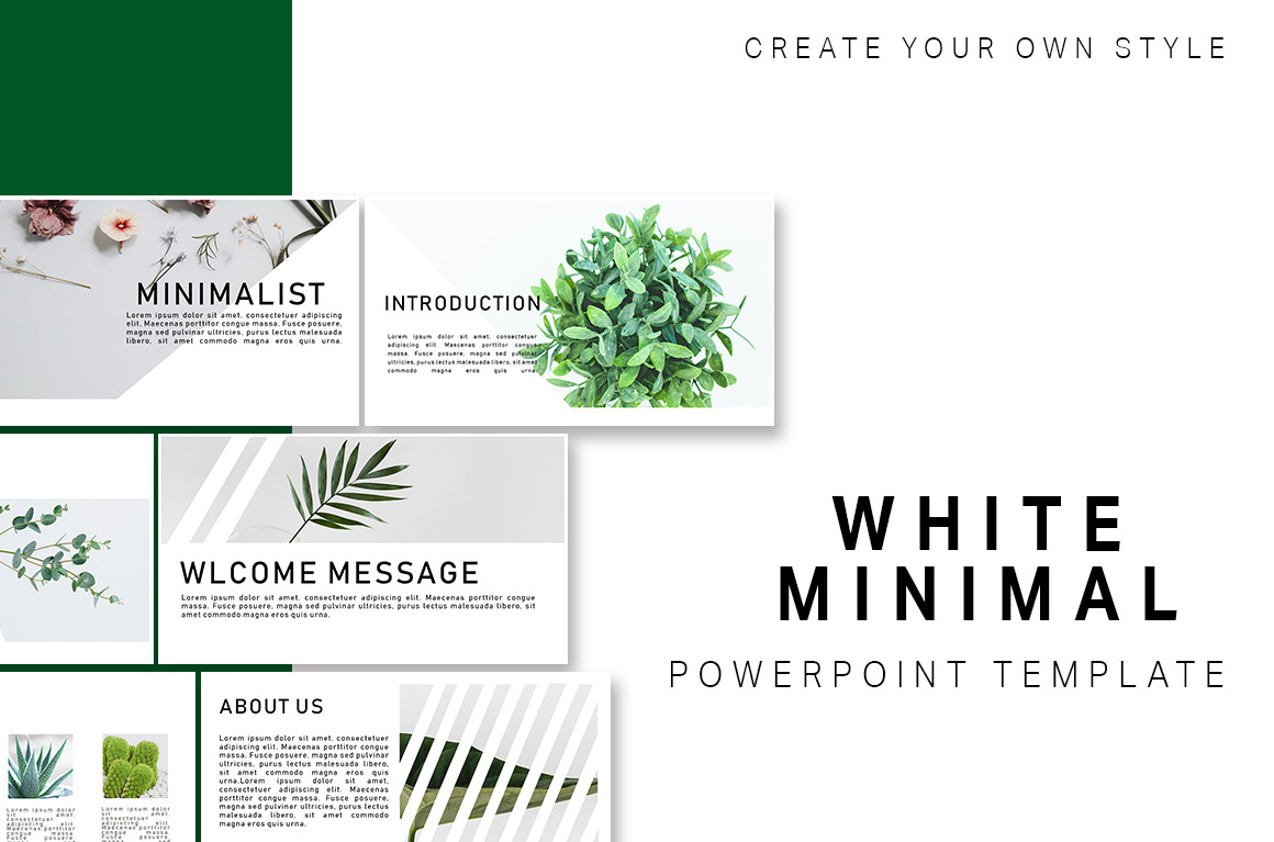 WHITE -Minimal Creative Presentation, a Presentation Template by ...
