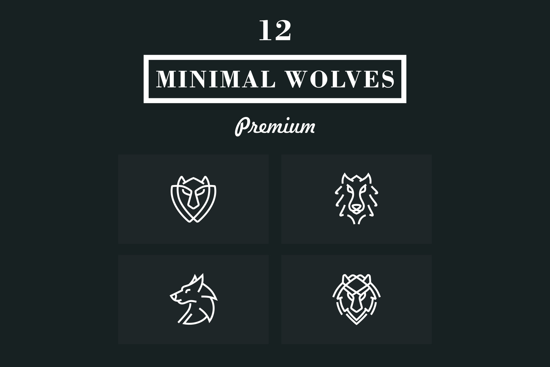 Minimal Wolf Logo Pack, a Branding & Logo Template by Logosava