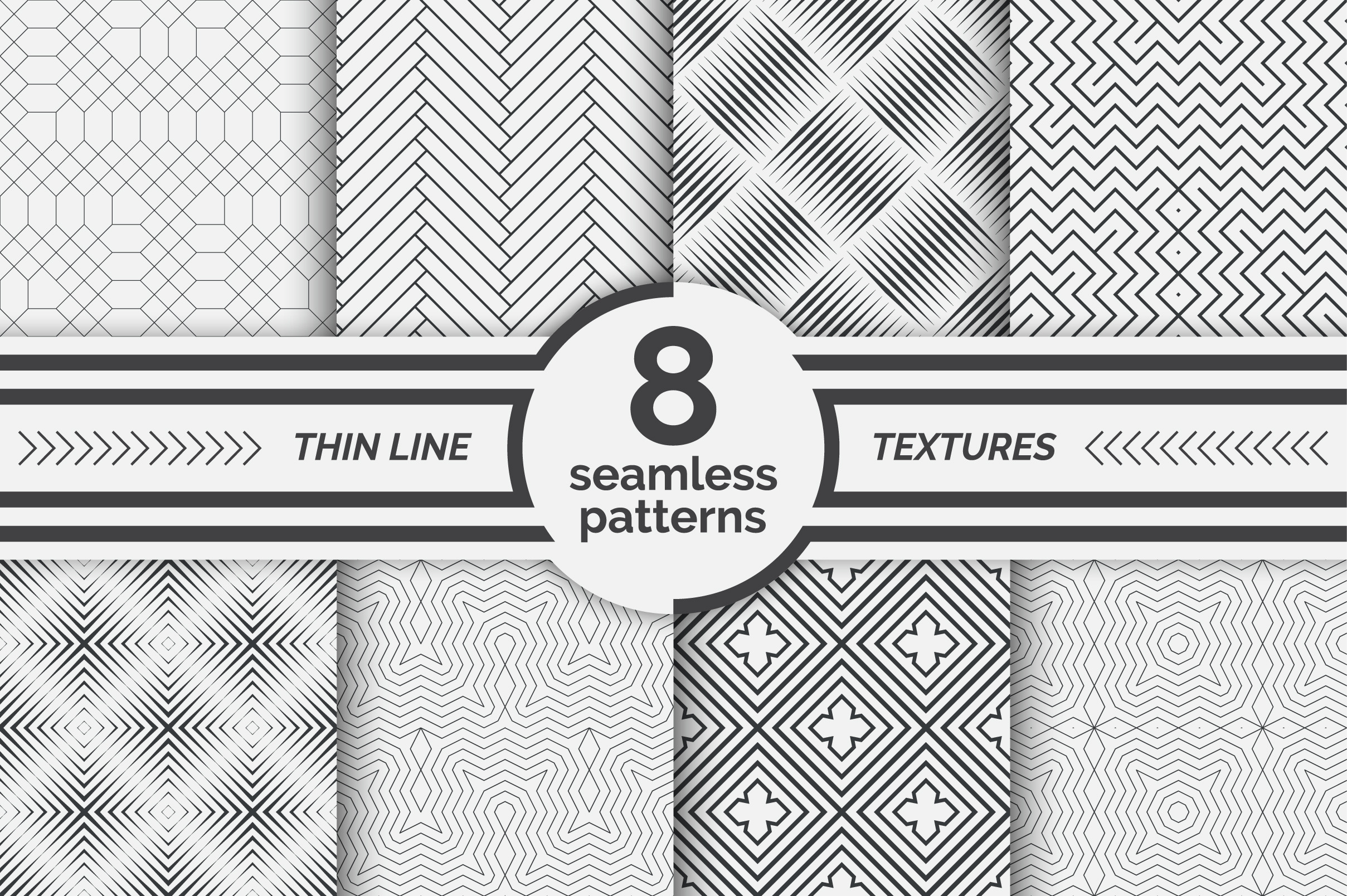 Modern linear seamless patterns, a Pattern Graphic by pattern shop