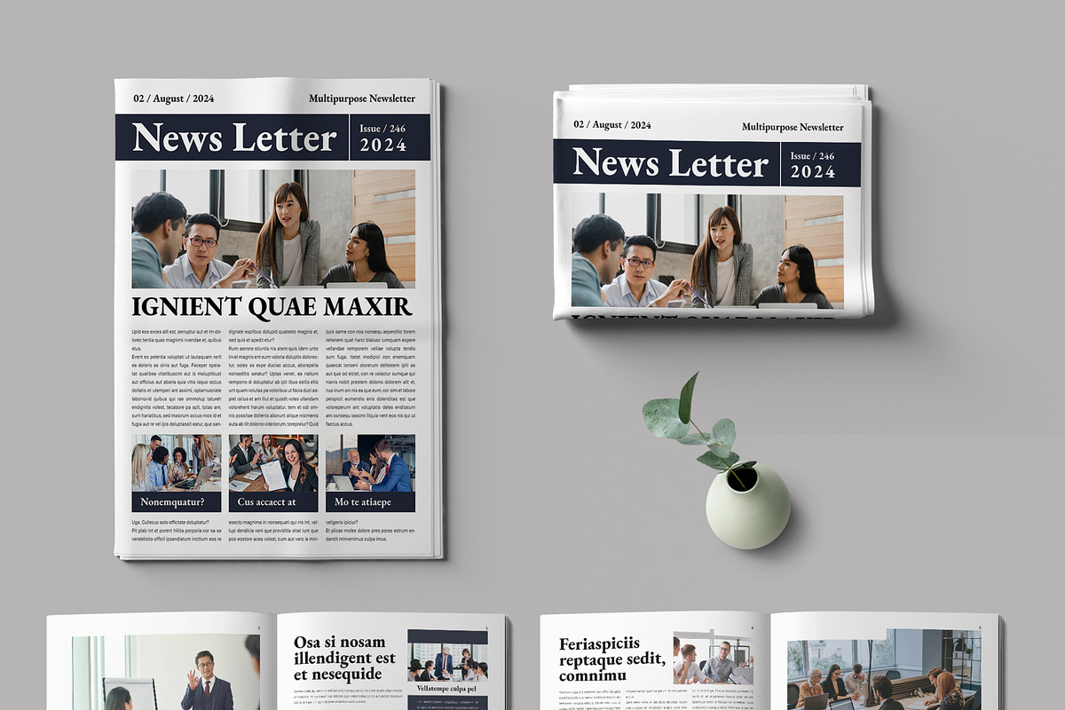 Newsletter Layout | Creative Market