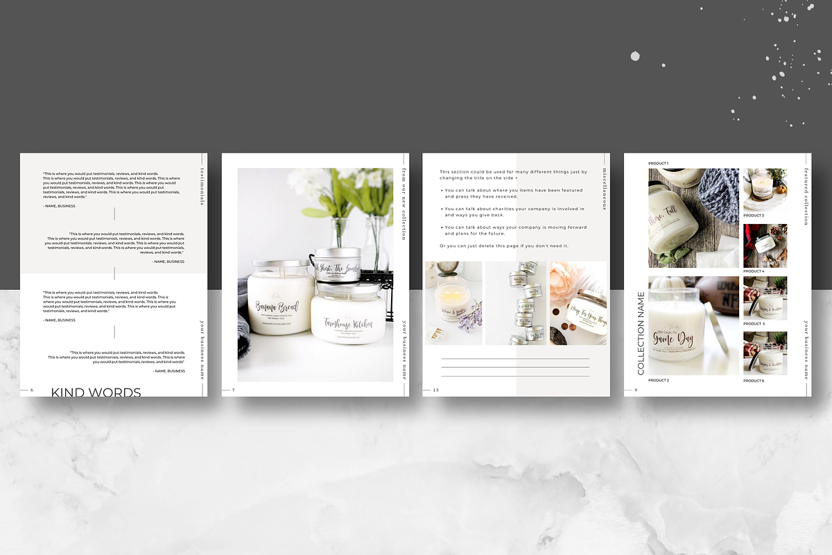 Line Sheet Template - CANVA/InDesign, a Presentation Template by Just ...