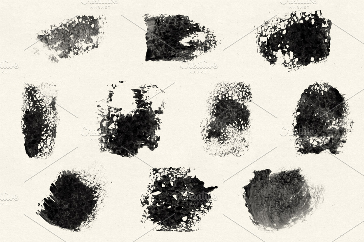 Sponge Smears Brush Pack 1, a Brush Add-On by Design Panoply