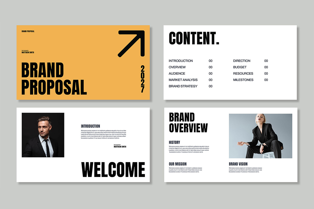 Brand Proposal Presentation Template