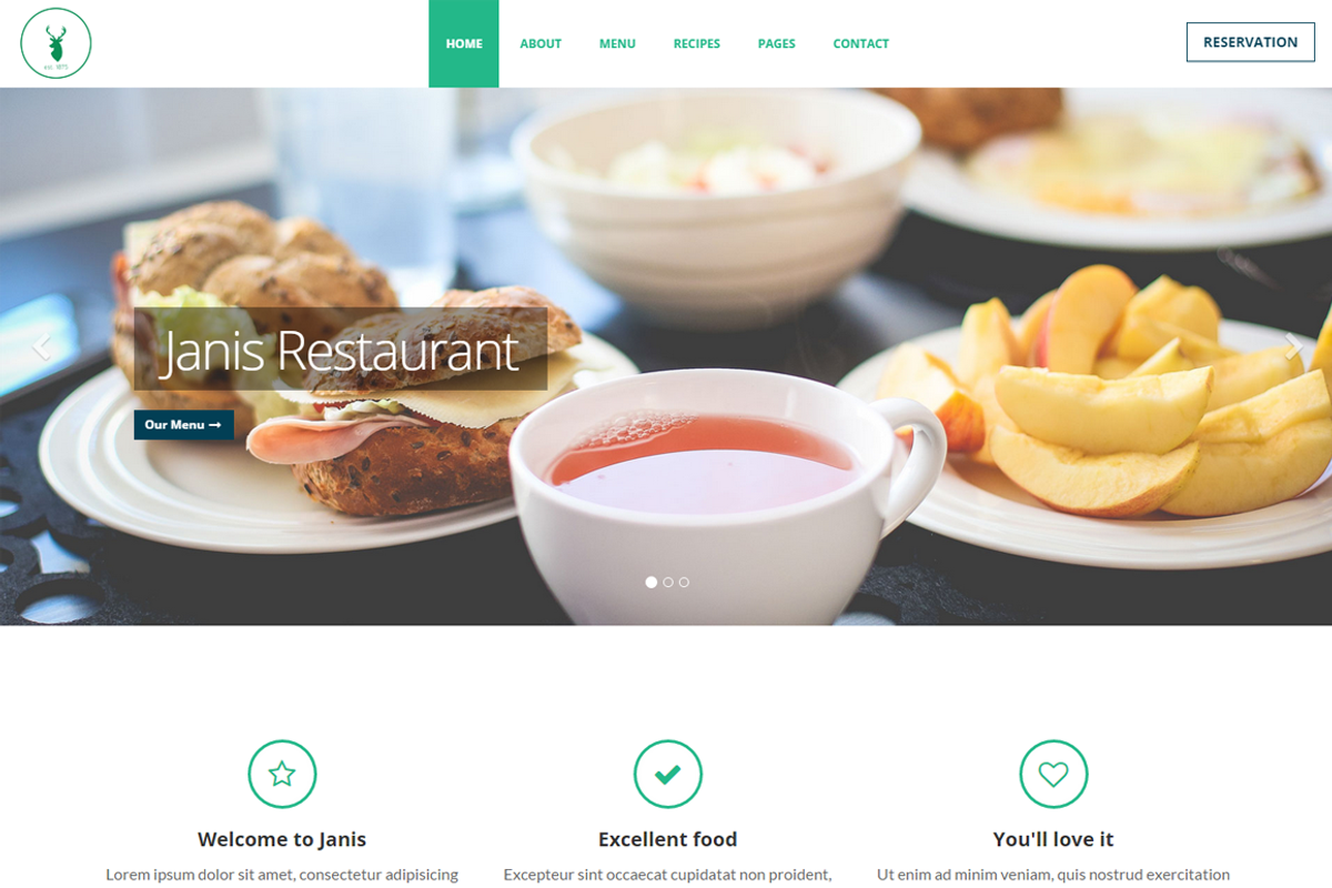 Janis - Cafe & Restaurant Template, a Bootstrap Template by Studio Ember
