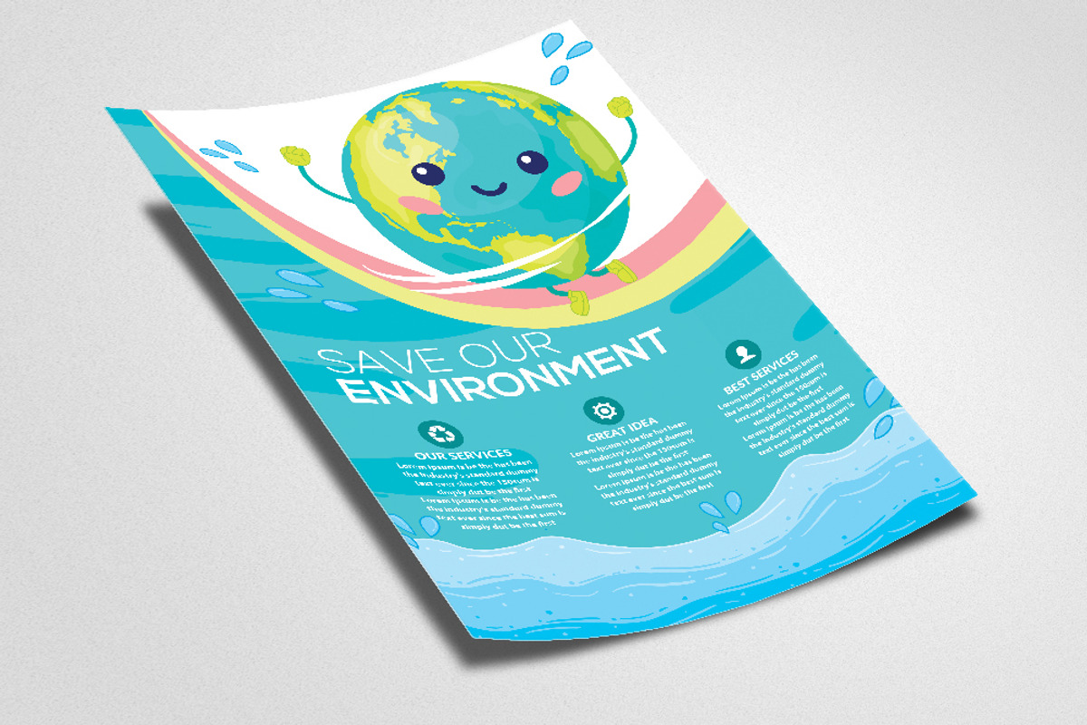 Save Our Environment Flyer Template, a Flyer Template by Psd Templates ...