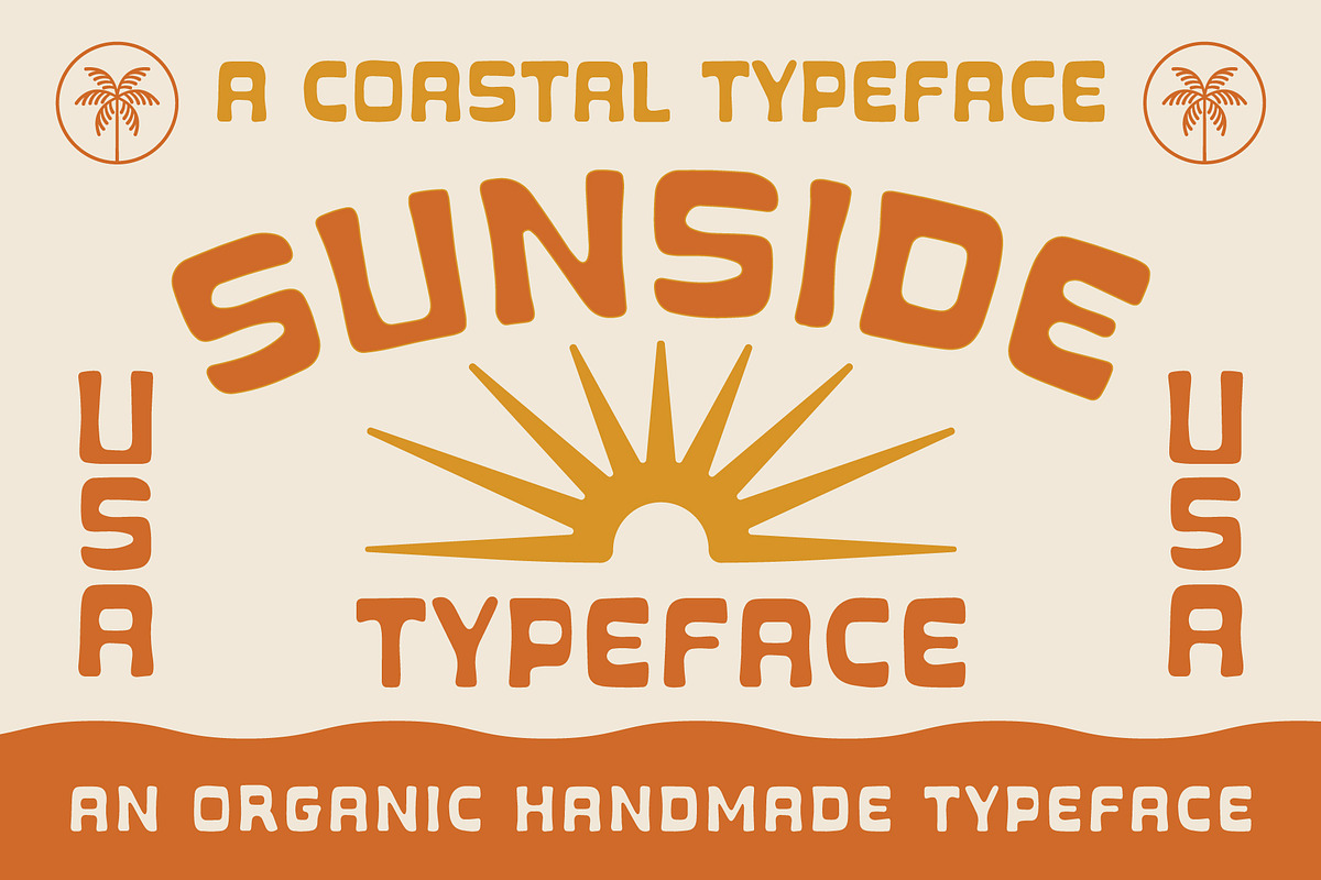 Sunside Typeface | Coastal Font