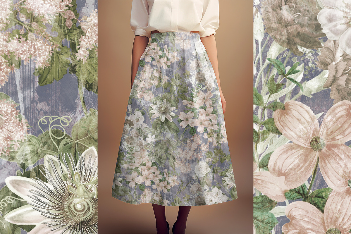 Subtle Floral Wallpaper, a Pattern Graphic by MalyskaStudio