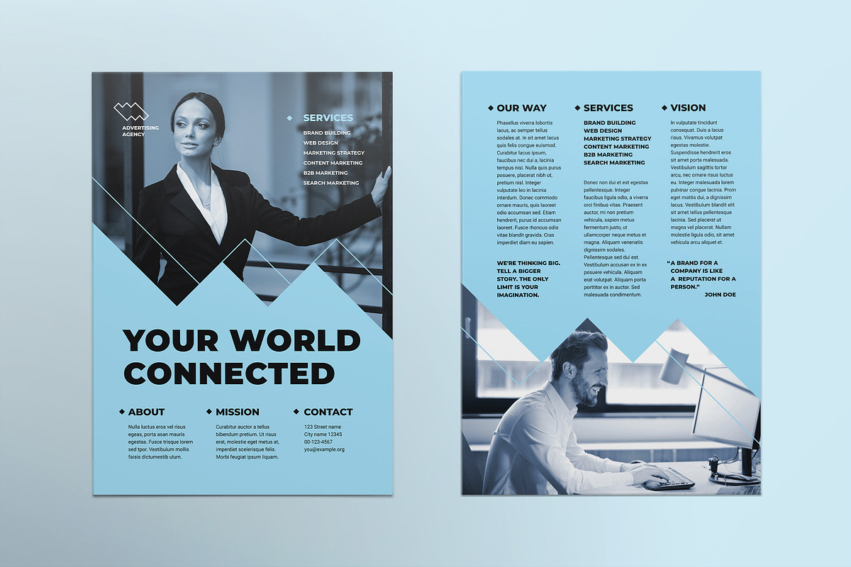 Ad Consultant Flyer, a Flyer Template by TemplatesNow!