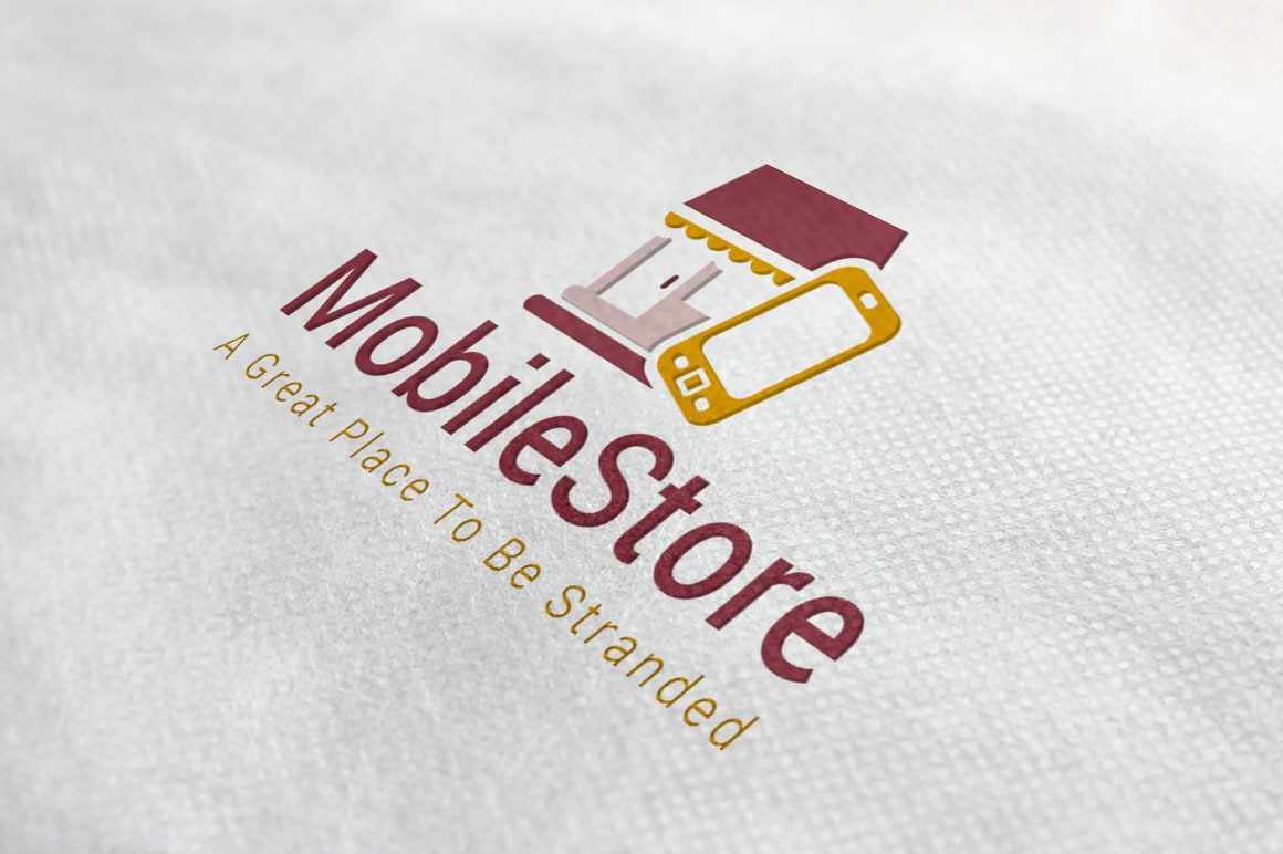 Mobile Store Logo, a Branding & Logo Template by ArtFusion