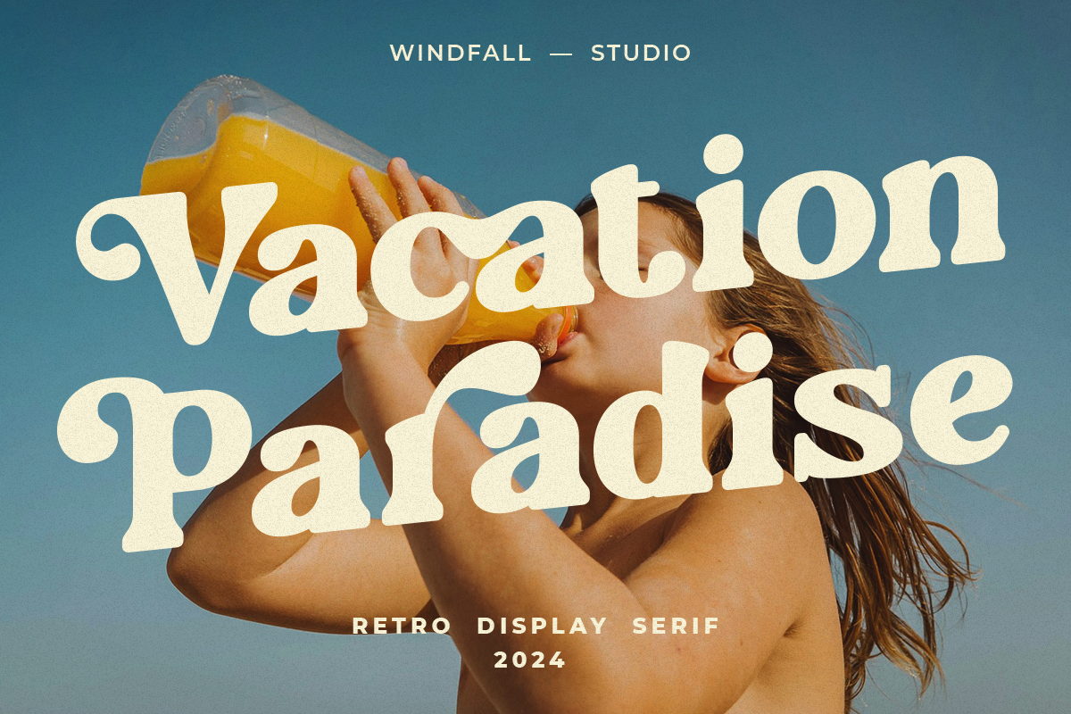 Vacation Paradise - Modern Retro, a Serif Font by Windfall Co ...