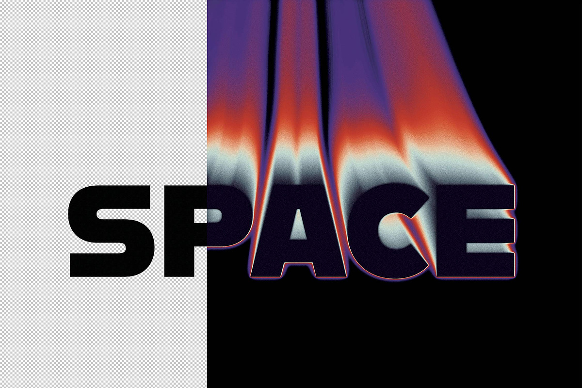 Space Text Effect, a Mockup by Design Squad