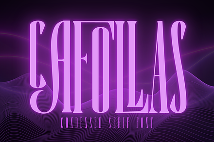 Geocache Condensed Font, a Serif Font by 177Studio