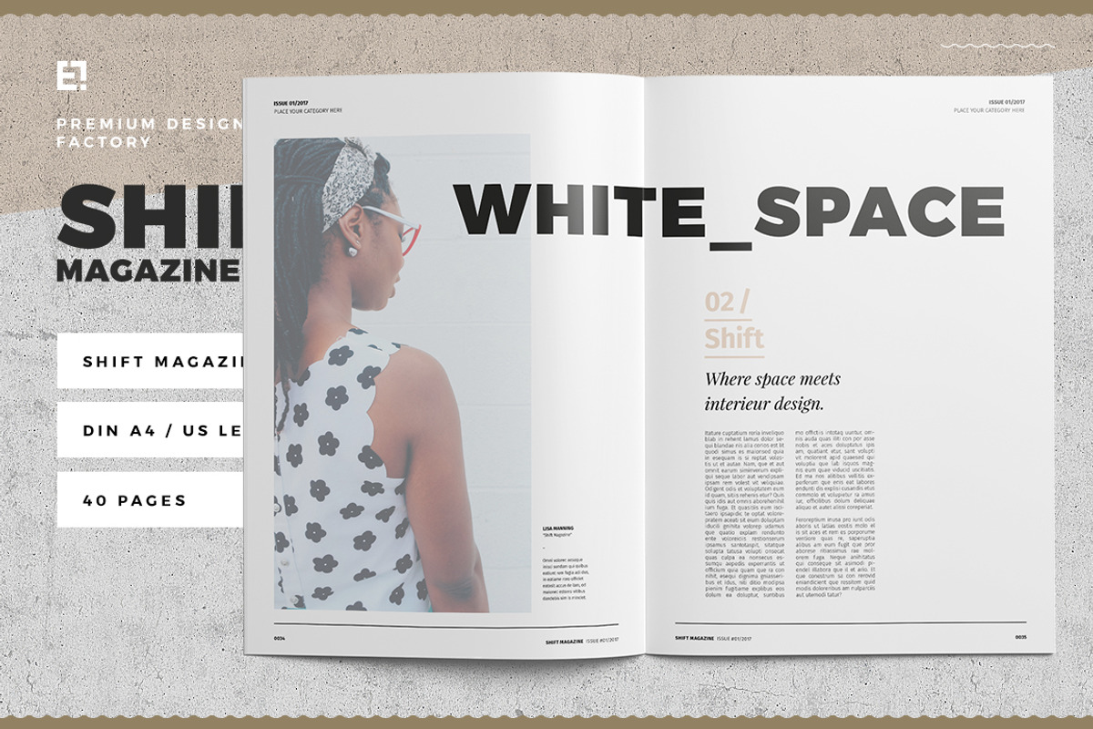 Shift Magazine, a Magazine Template by Egotype