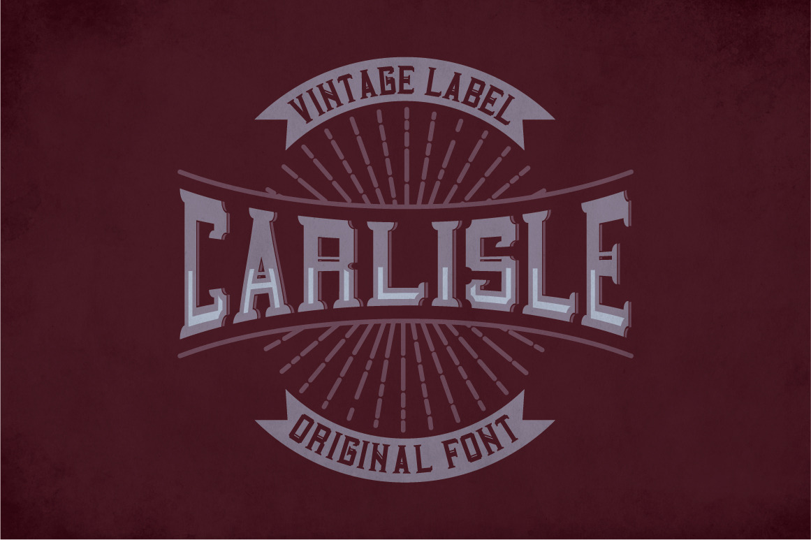Carlisle Label Typeface, a Serif Font by Anton Antipov | Creative Market