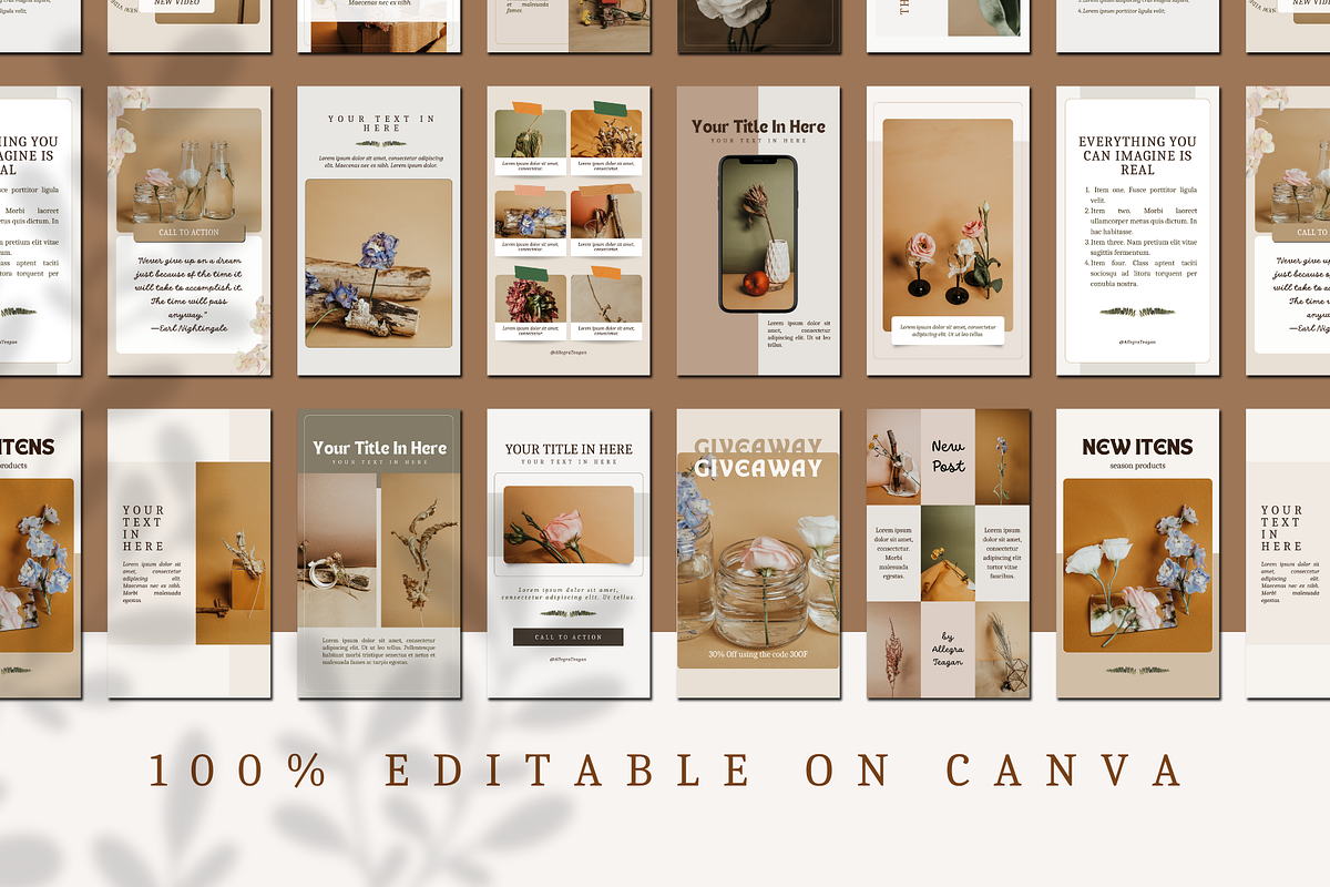 INSTAGRAM STORY CANVA TEMPLATE