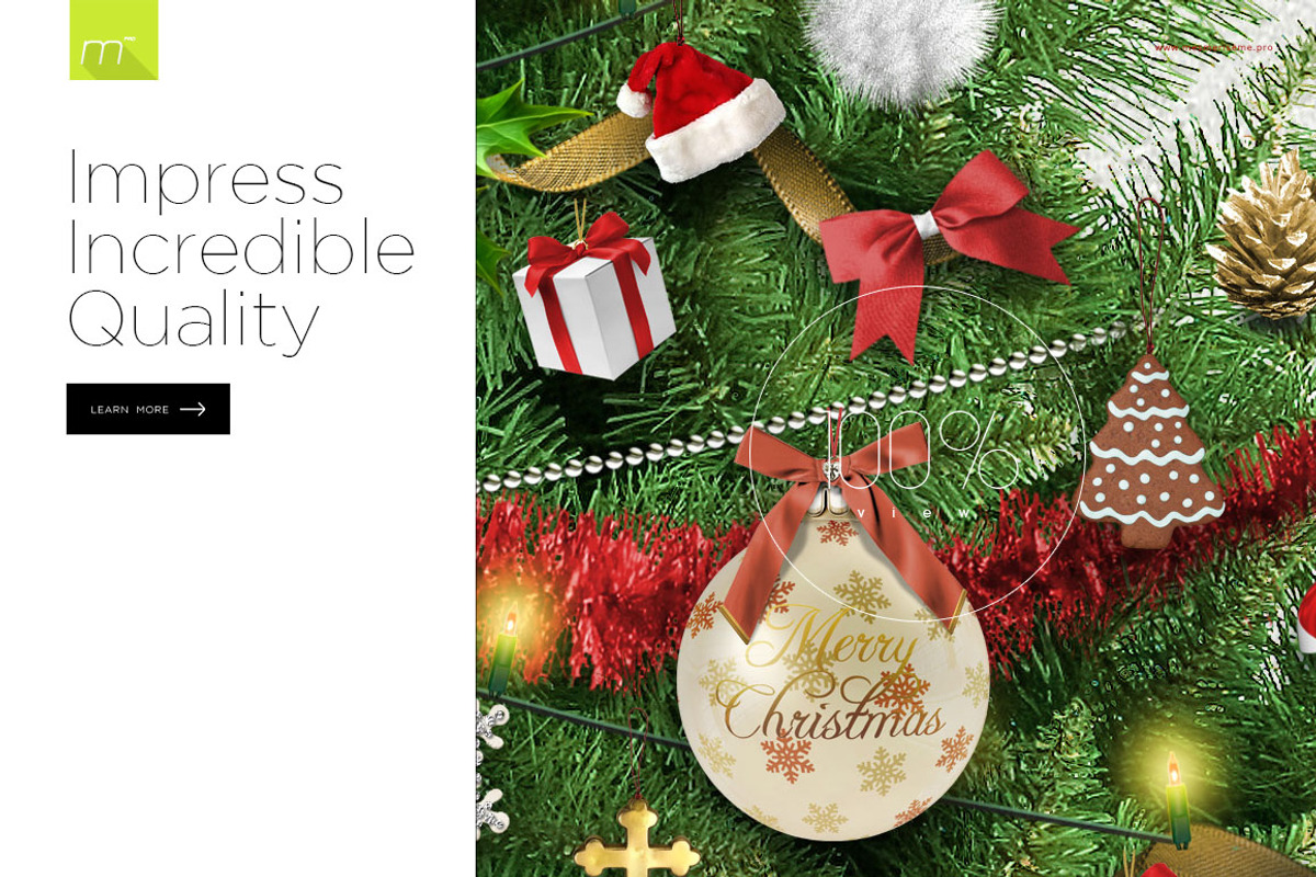 Xmas Tree Creator Mock-up, a Product Mockup by Mocca Mockups Store