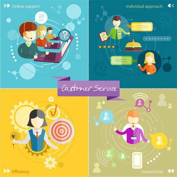 Customer Service Concept, a Person Illustration by robuart