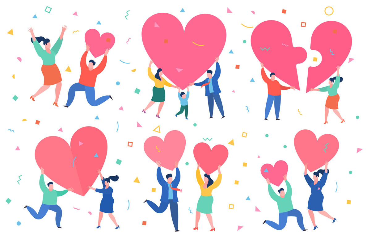 Concept of love, a Decorative Illustration by VectorStory