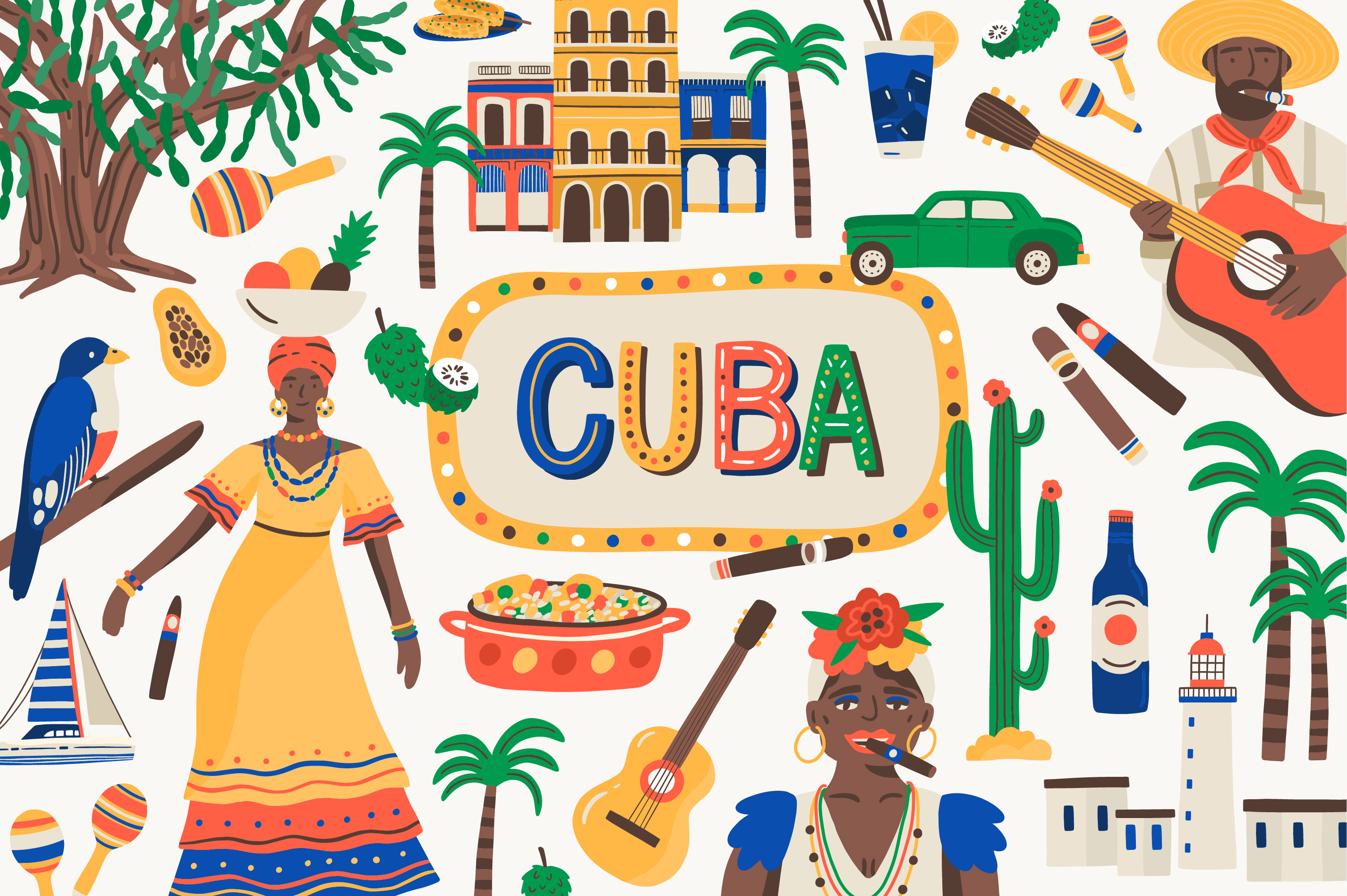 Cuba, a Food Illustration by Good Studio