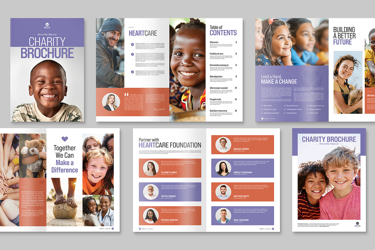 Charity Brochure Template, a Brochure Template by BrandPacks