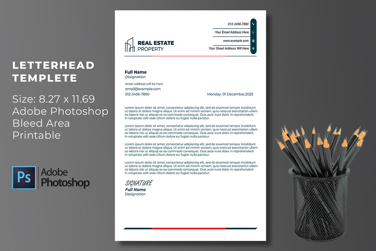 Corporate Letterhead Layout