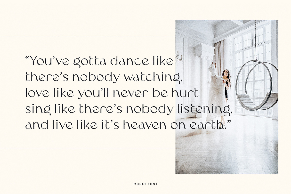 Monet - Vintage Font, a Sans Serif Font by Ivan Rosenberg