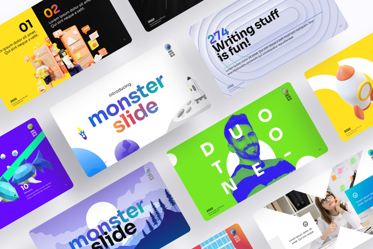 Monster Slides PowerPoint Template