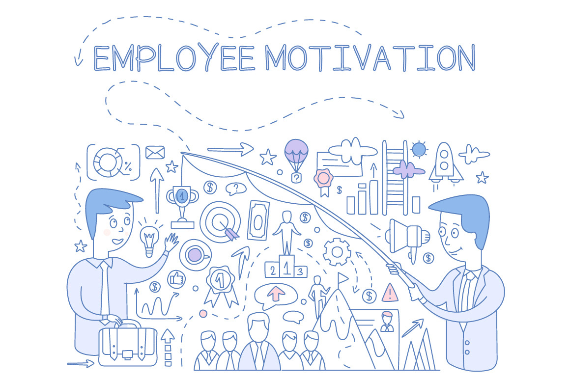Employee Motivation Concept, an Education Illustration by TopVectors