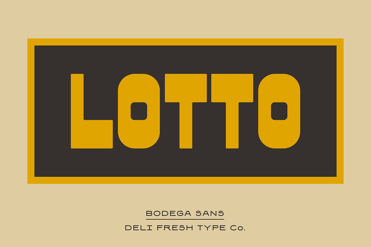 Bodega Sans: A Retro Typeface, a Sans Serif Font by DeliFreshTypeCo.