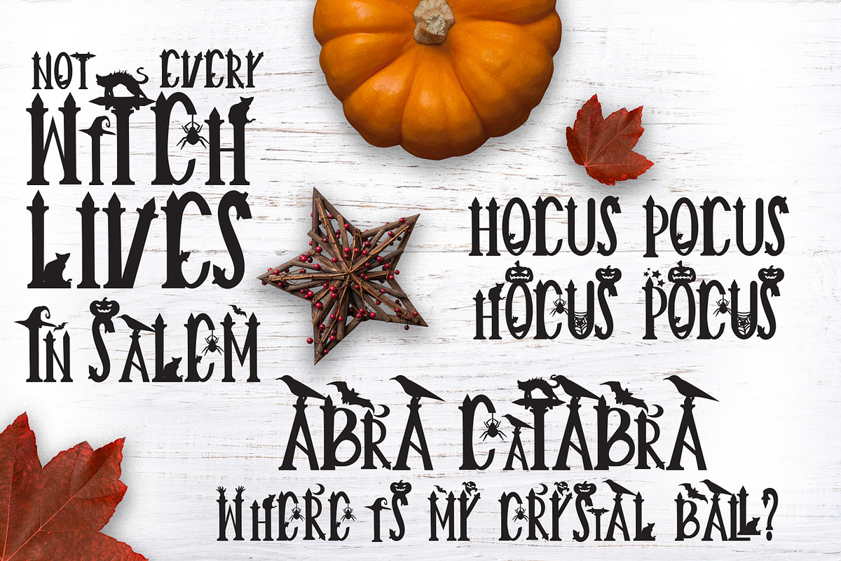 Creepy Halloween Font, a Serif Font by Graphic House Design P.C