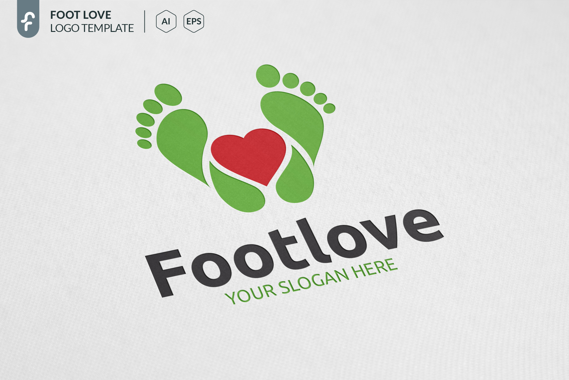 Foot Love Logo, a Branding & Logo Template by ft.studio