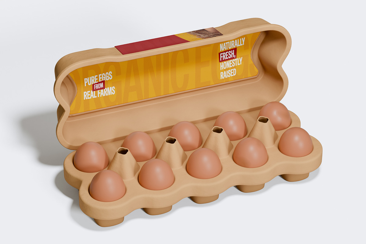 Egg Packaging Mockup, a Packaging Mockup by SLAB! Design