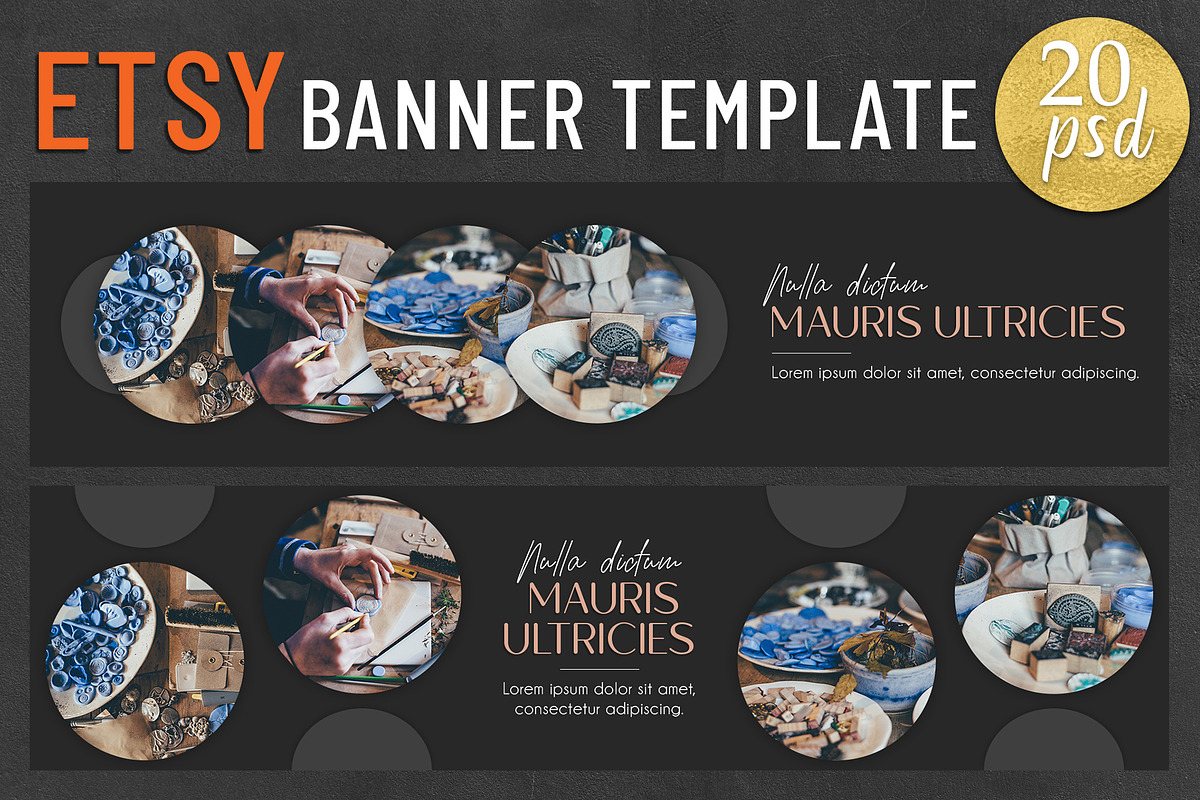 ETSY Banner Templates, a Templates & Theme by illycreative