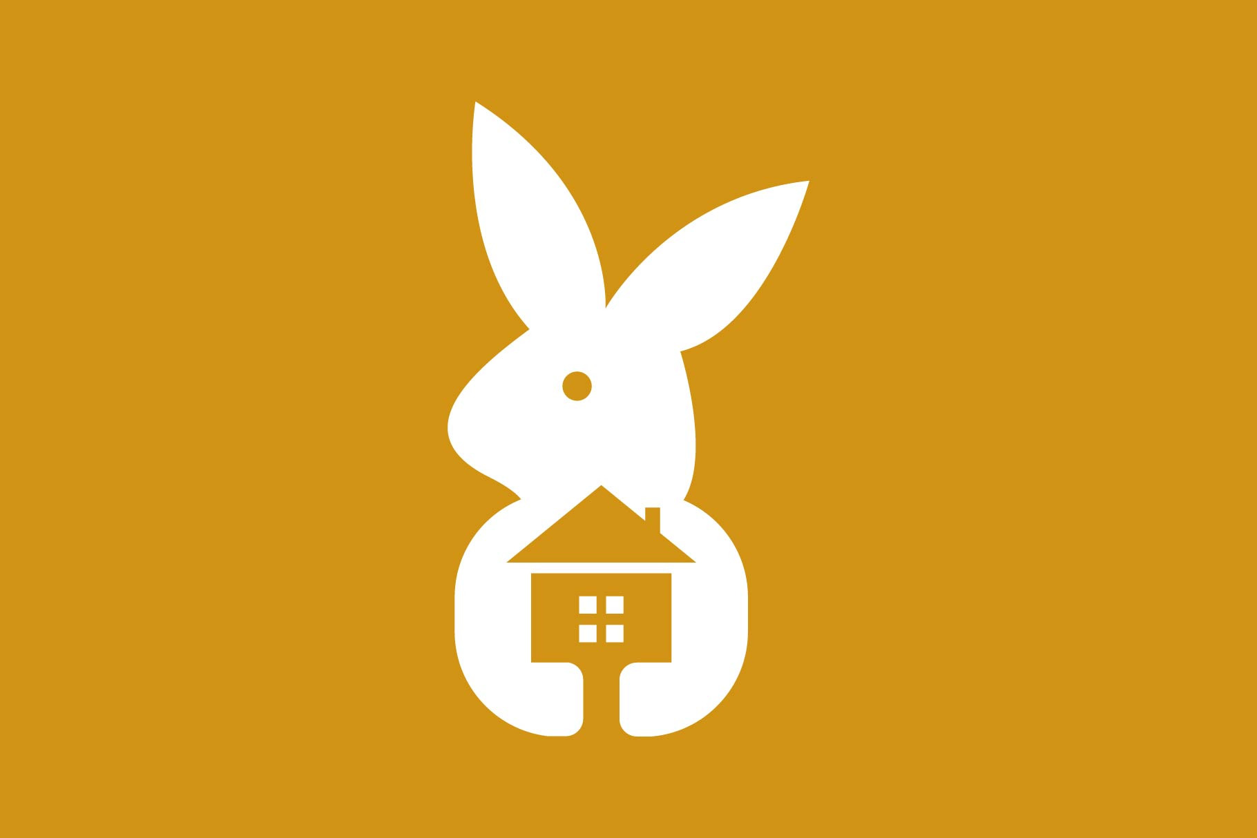 rabbit house logo, a Branding & Logo Template by ZHR Creative