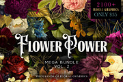 Flower Power Mega Bundle Vol 2, an Illustration by Eclectic Anthology