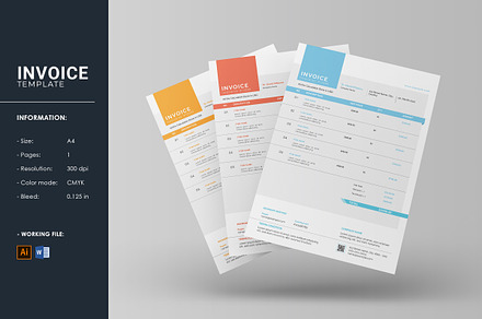 Invoice Template / Order Form | Stationery Templates ~ Creative Market