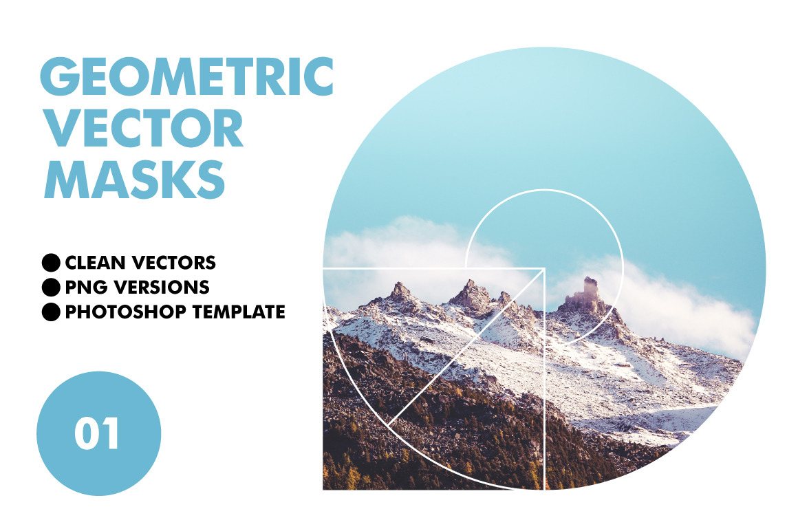 Geometric Vector Masks, an Object Graphic by Offset
