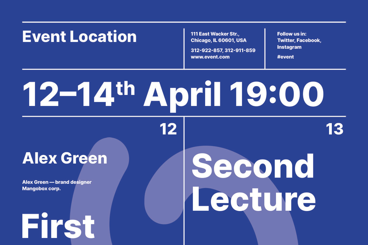 Conference Event Poster Template, a Flyer Template by EDT.Graphics