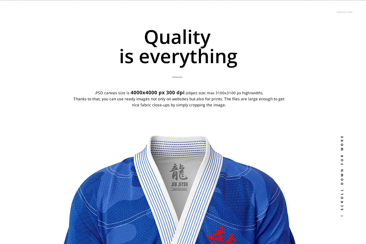 Brazilian Jiu Jitsu GI Mockup, an Apparel Mockup by creatsy5