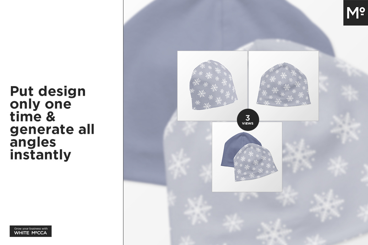 Beanie Hat Mock-ups Generator, a Household Mockup by Mocca Mockups Store