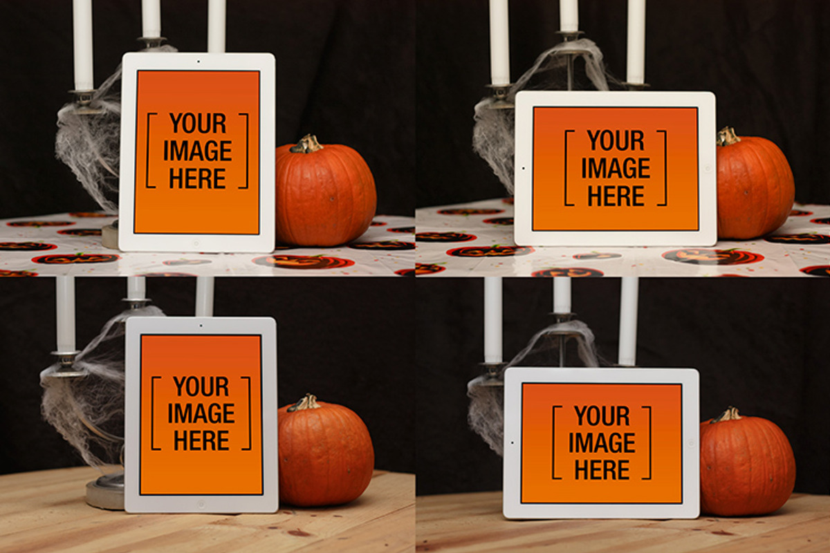 Halloween iPad & iPad mini mockups, an iPad Mockup by Marcel Neumann