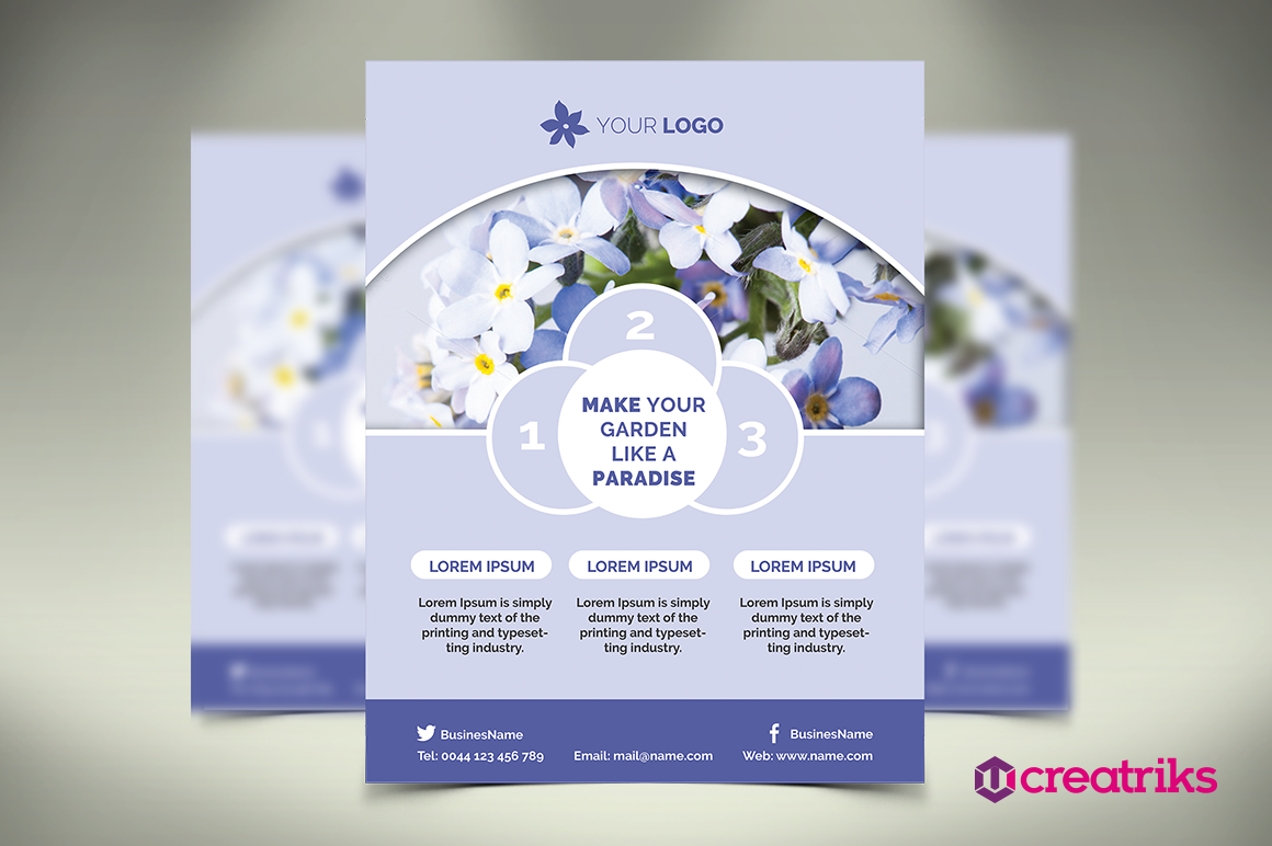 Flower Shop Flyer, a Flyer Template by Creatricks