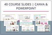 eCourse & Webinar Bundle | Canva PPT, a Presentation Template by Lady Boss Studio