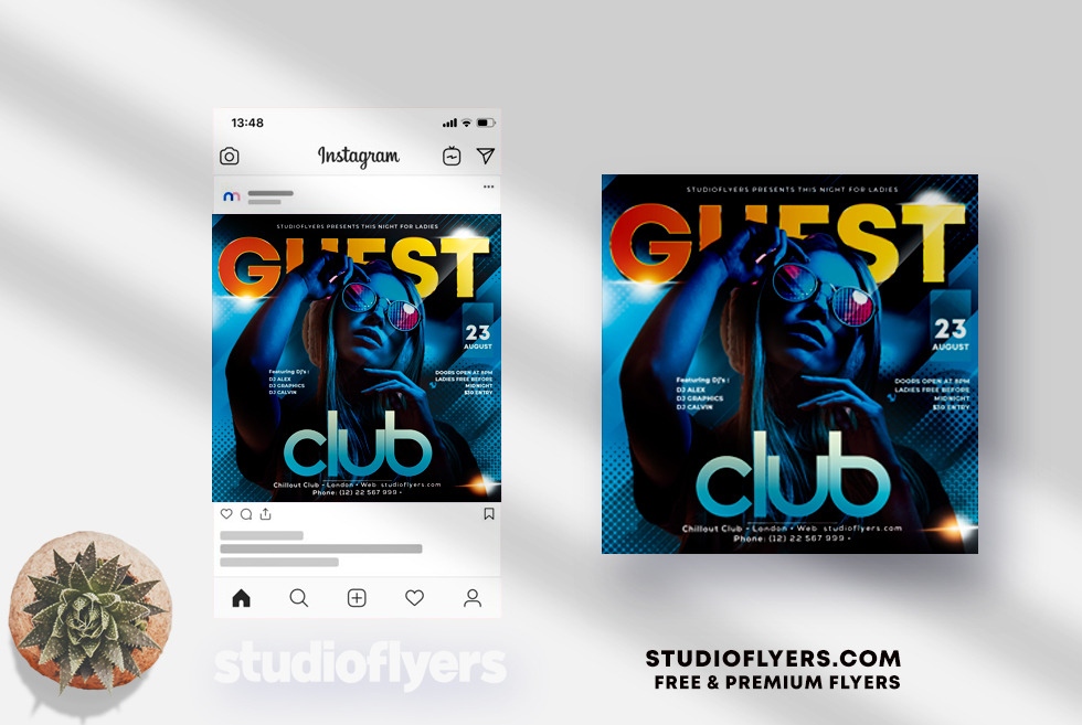 Guest Club - PSD Flyer Template, a Flyer Template by studioflyers.com ...