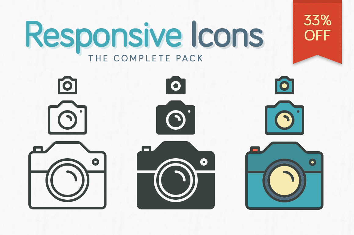 Responsive Icons – The Complete Pack, a Solid Icon by PixelBazaar