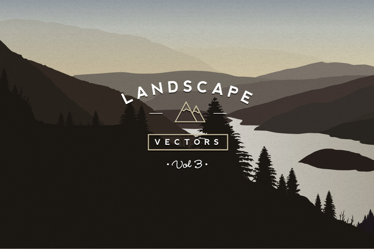 Vector Landscapes Bundle, an Illustration by Medialoot